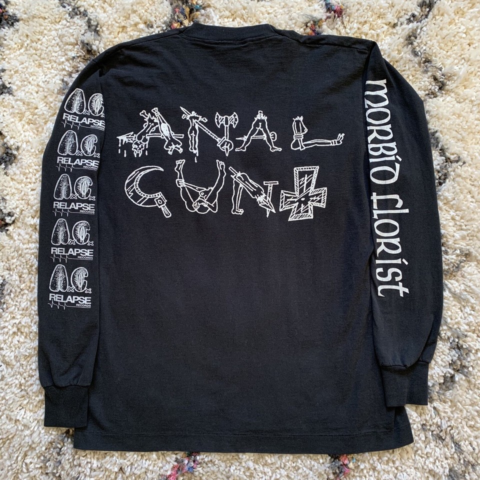 AxCx ULTRA RARE Morbid Florist Vintage Shirt Relapse Sz L Seth Putnam ...