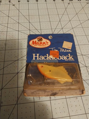 Vintage Tom Manns Hackleback Finn Mann Nip Nice Crankbait | eBay