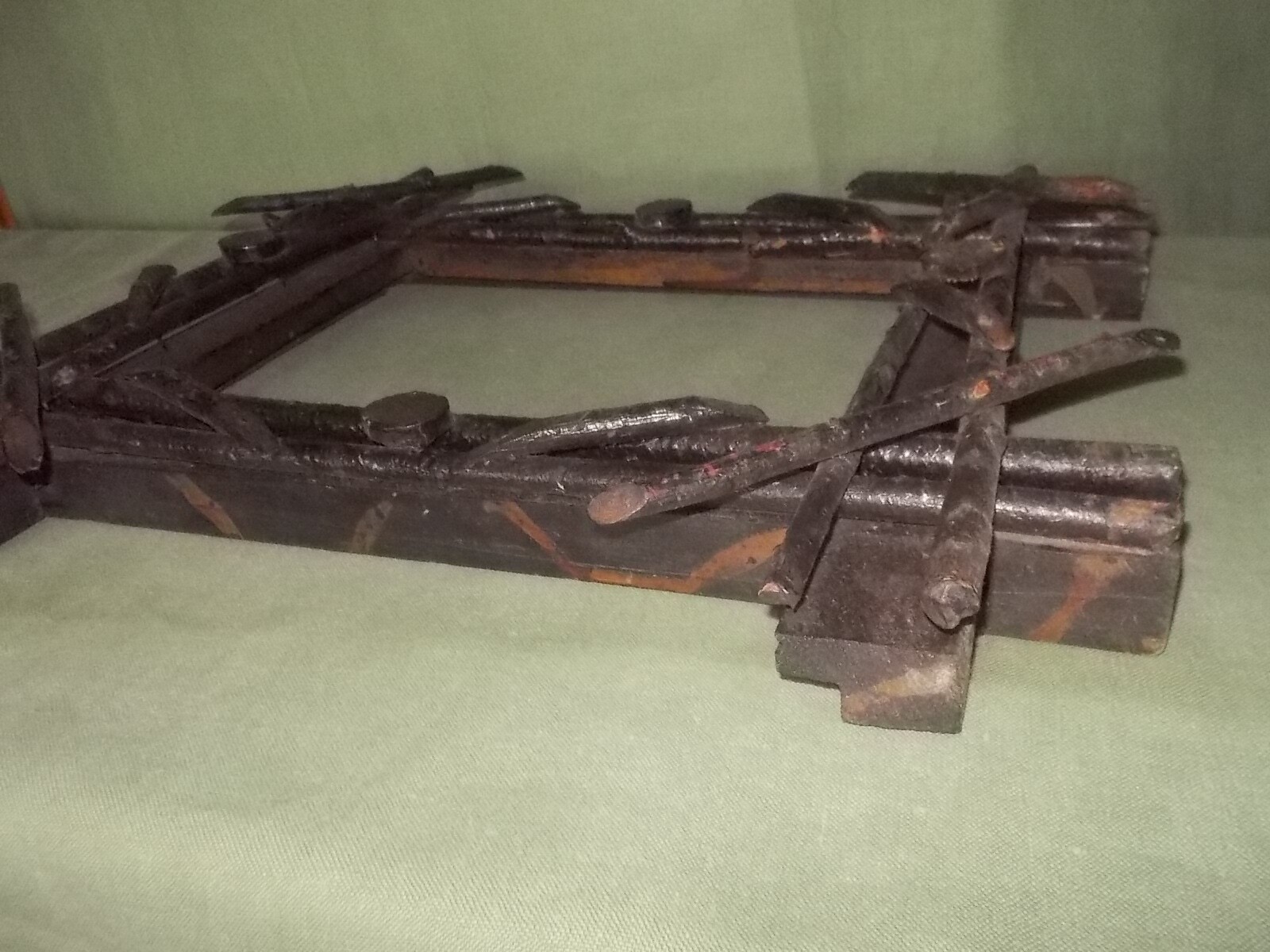 RUSTIC Adirondack Twig & Wood PICTURE FRAME American FOLK ART for 8x10 ...