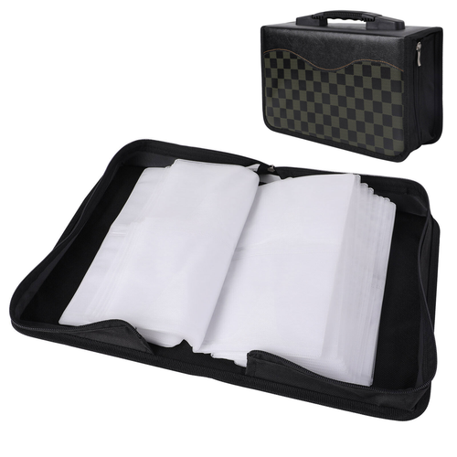 128 Disc CD DVD Wallet Storage Organizer Album Holder Case Leather ...