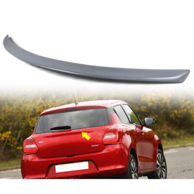 MATTE BLACK D TYPE REAR MIDDLE TRUNK SPOILER FOR SUZUKI SWIFT HATCHBACK ...