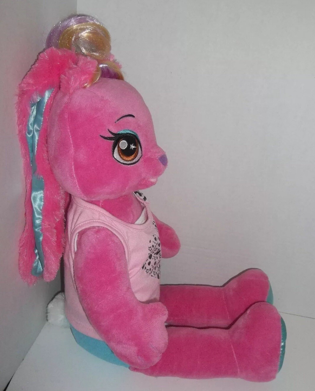 babw build a bear workshop risa honey girls magenta hot pink bunny ...