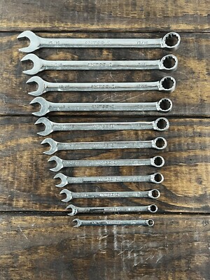 Matco 11 Piece 12 PT Combination Wrenches Set SAE 5/16” - 15/16” MCL ...