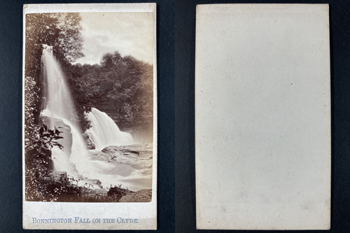 Scotland, Bonnington fall on the Clyde Vintage cdv albumen print CDV ...