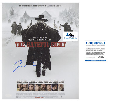 QUENTIN TARANTINO AUTOGRAPH SIGNED 11x14 PHOTO THE HATEFUL EIGHT ACOA ...