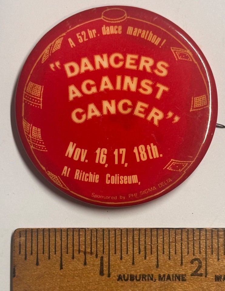 Dancers Against Cancer Dance Marathon Pinback Button 2 1/8" Ritchie ...
