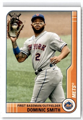 2021 Topps Big League Orange Dominic Smith #211 New York Mets | eBay