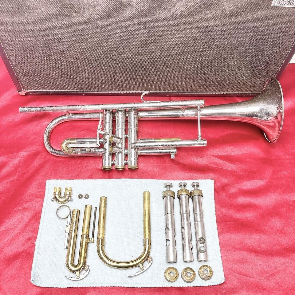 C.G. CONN 38B Bb Trumpet Used With Hard Case Mouthpiece | eBay