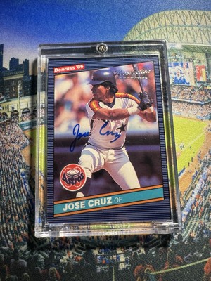 2004 Donruss Timelines Recollection 1986 Autograph #'d 49/50 Jose Cruz ...