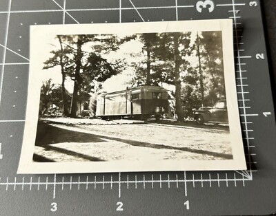 1940s Mobile Home TRAILER Camping Camper Antique Snapshot PHOTO | eBay