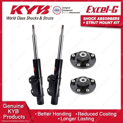 2 Front KYB Shock Absorbers Strut Mount Kit for Mercedes-Benz Sprinter ...