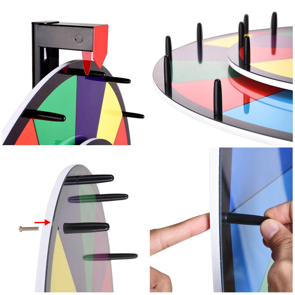 Universal Pegs & Red Pointer Replacement Kit Parts For Prize Wheel Spin ...