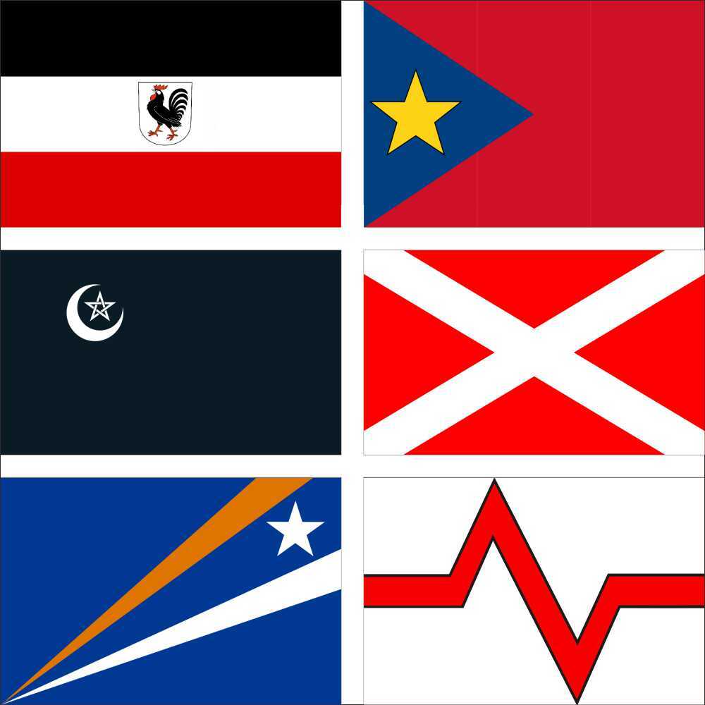 Micronation Flag Dradelia Earthon Elgaland Vargaland Elleore EnenKio ...