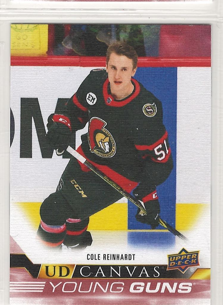 Cole Reinhardt Young Guns 2022-23 Upper Deck Series 2 UD Canvas #C217 ...
