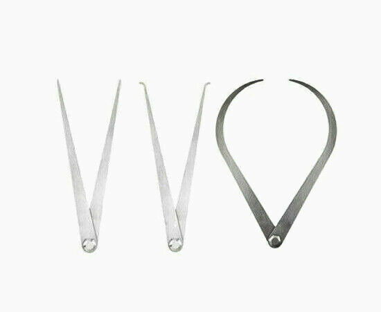 12 Inch Adjustable Measurement Firm Joint Caliper Set of 3 Pcs ID OD ...