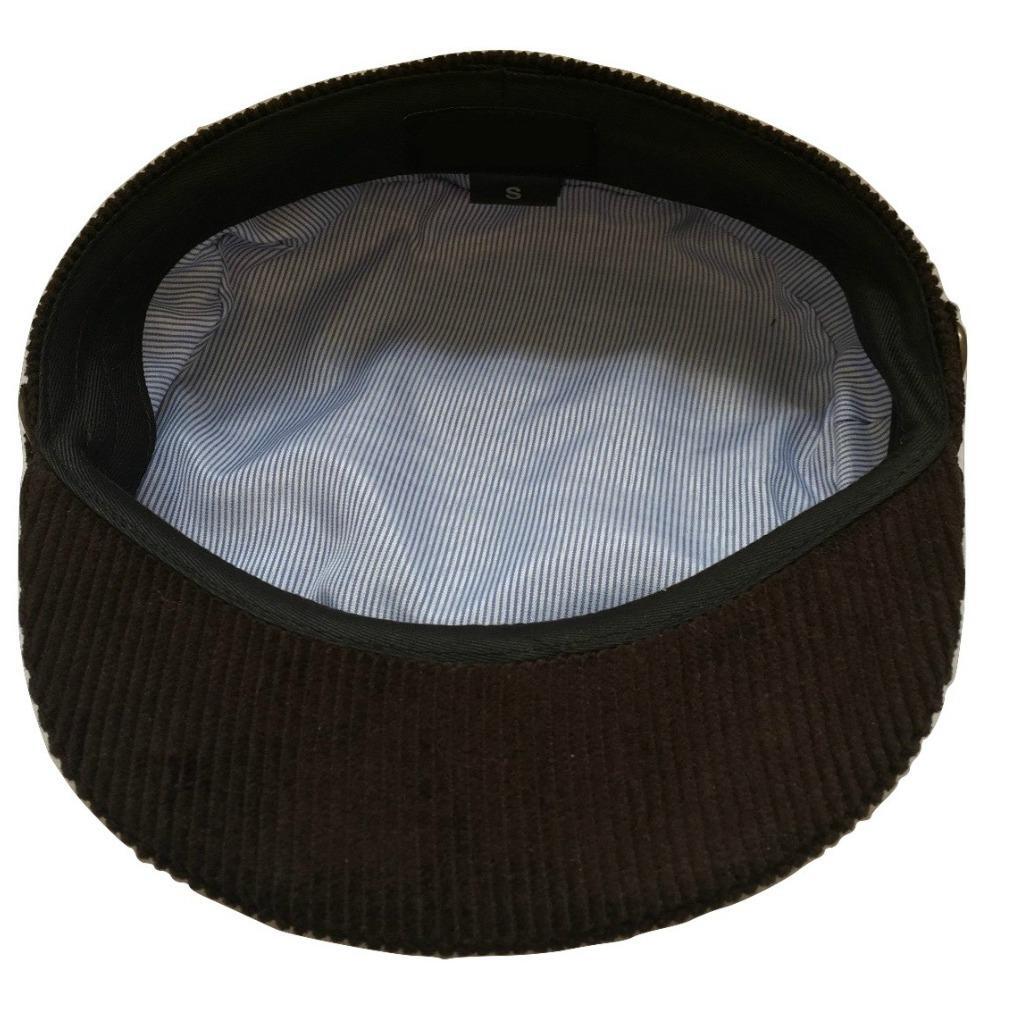 Barge Cord Cap, Fully Lined, Fishermans Boating Cap, Brown, Black or ...
