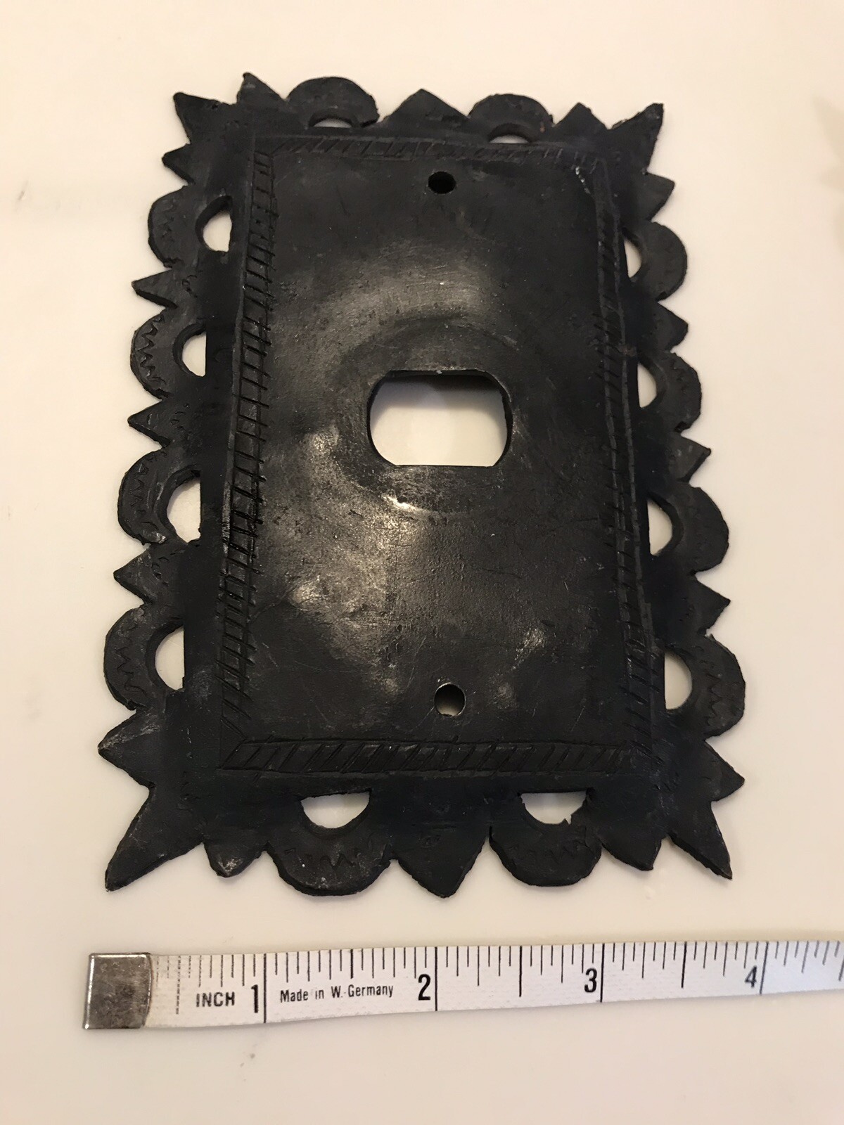 Heavy Santa Fe Southwestern Black Metal Switch Plate Single Toggle ...