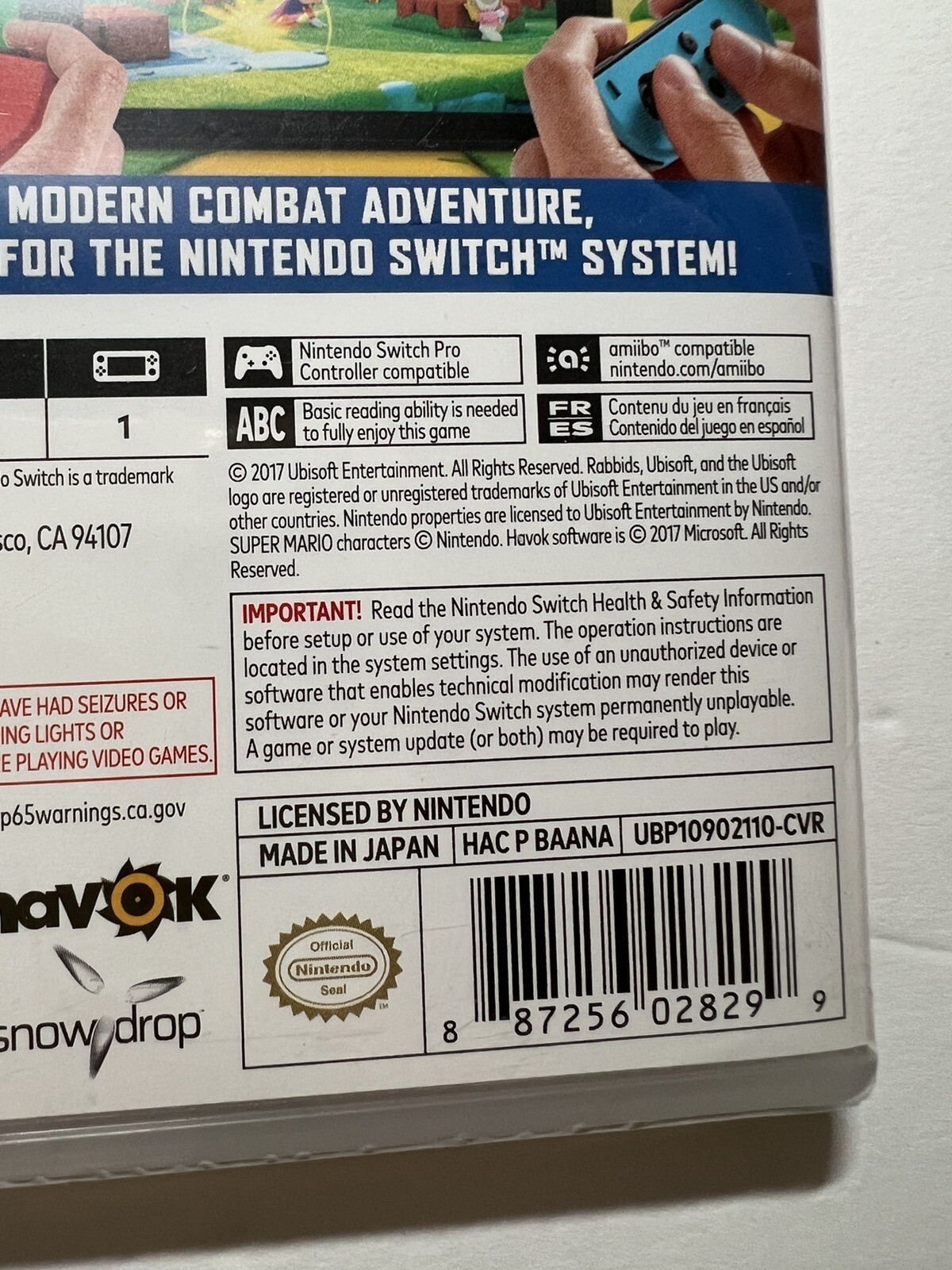 Mario + Rabbids Kingdom Battle Code in Box - Nintendo Switch | eBay