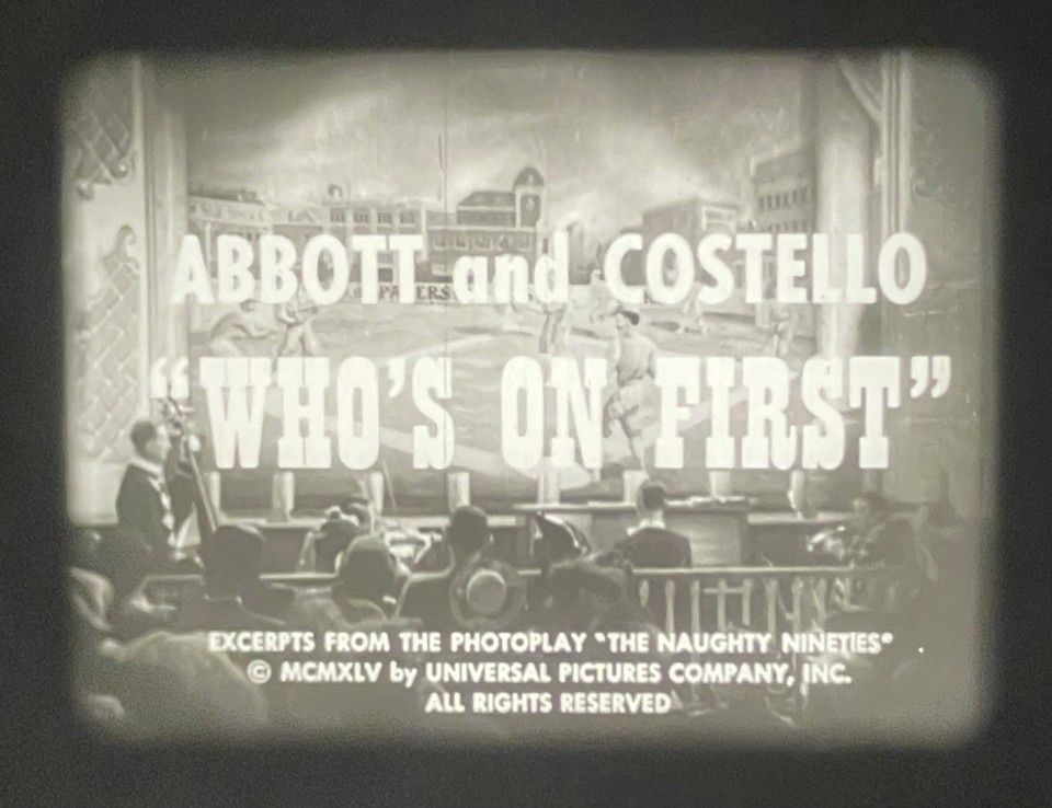 16mm Film: Abbot And Costello, Who’s On First, 1945, B&W | eBay