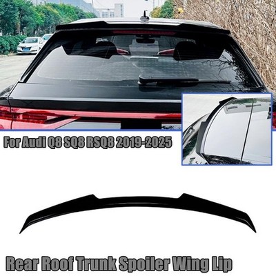 Glossy Black For Audi Q8 SQ8 RSQ8 2019-2025 2024 Rear Roof Spoiler ...