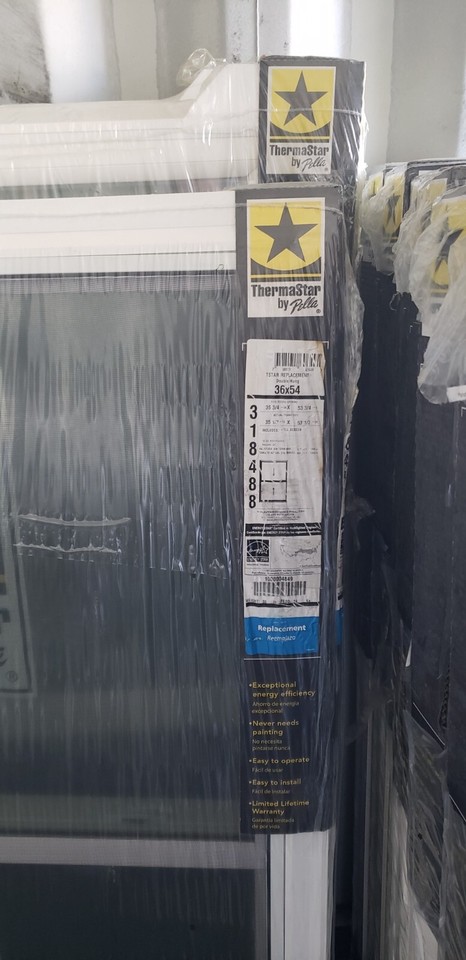 BRAND NEW: Pella Windows. Nice White VINYL House DOUBLE-HUNG WINDOW ...