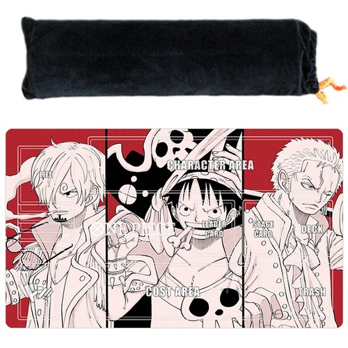 Luffy Sanji Roronoa Zoro One Piece Playmat With Zones Card Game Play ...