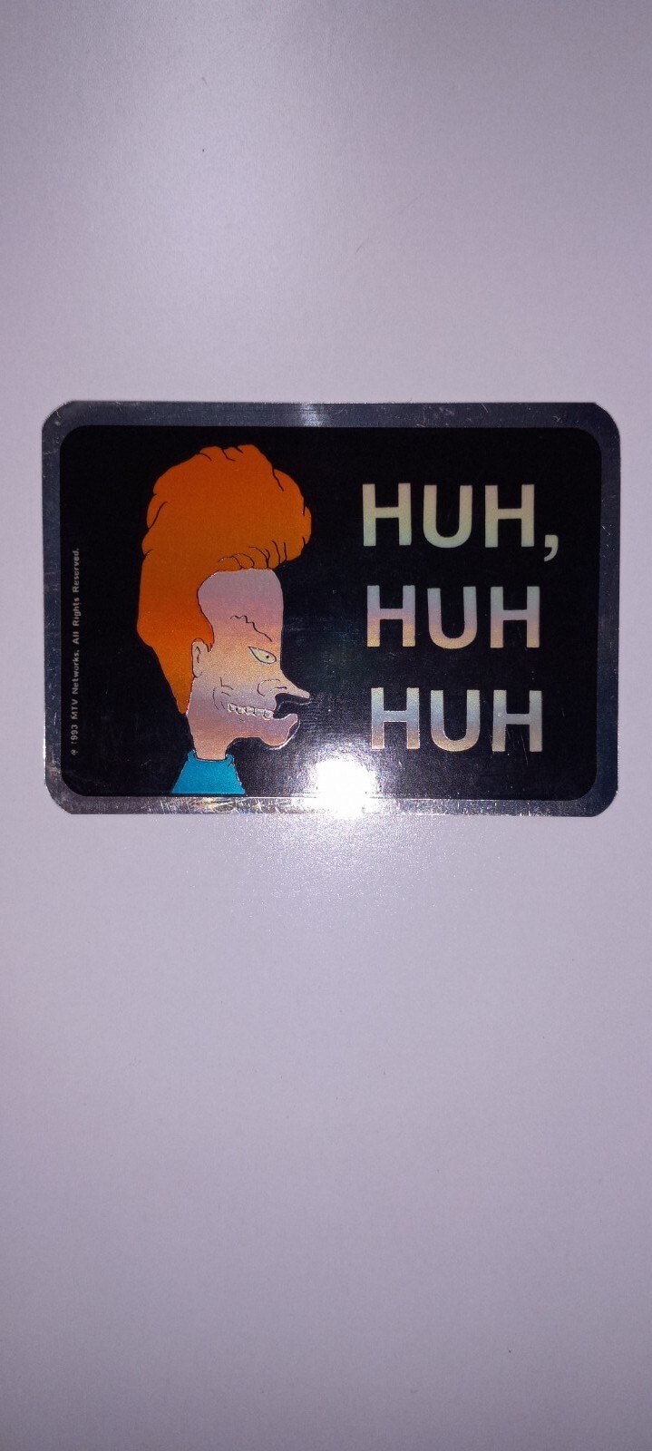 1993 Beavis & Butthead HUH HUH HUH Vintage Vending Foil Sticker | eBay