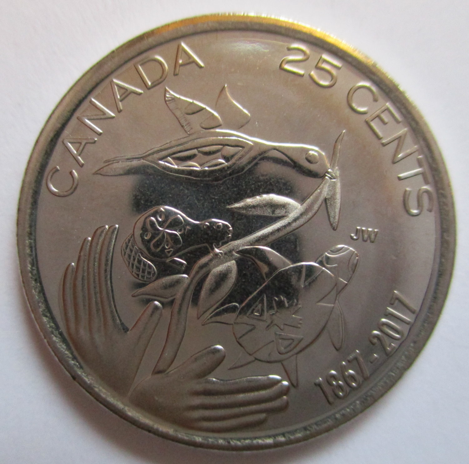 2017 CANADA 25 CENTS 1867-2017 150TH ANNIVERSARY OF CANADA PROOF-LIKE ...