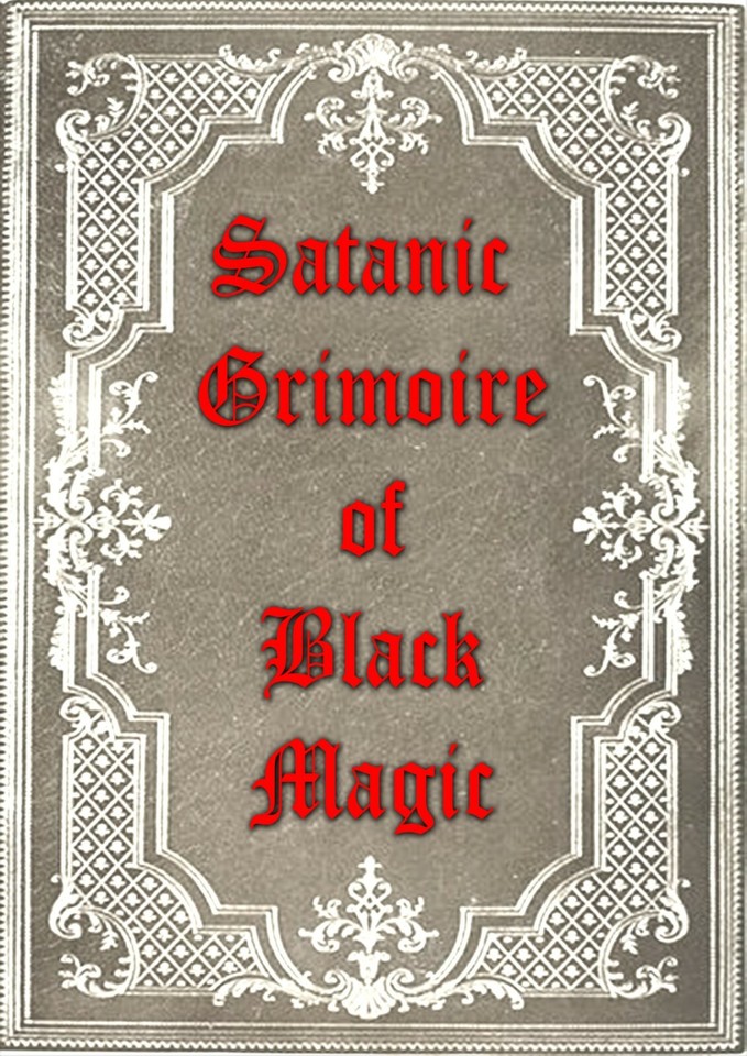 antique book satanic grimoire black magic rare esoteric manuscript ...