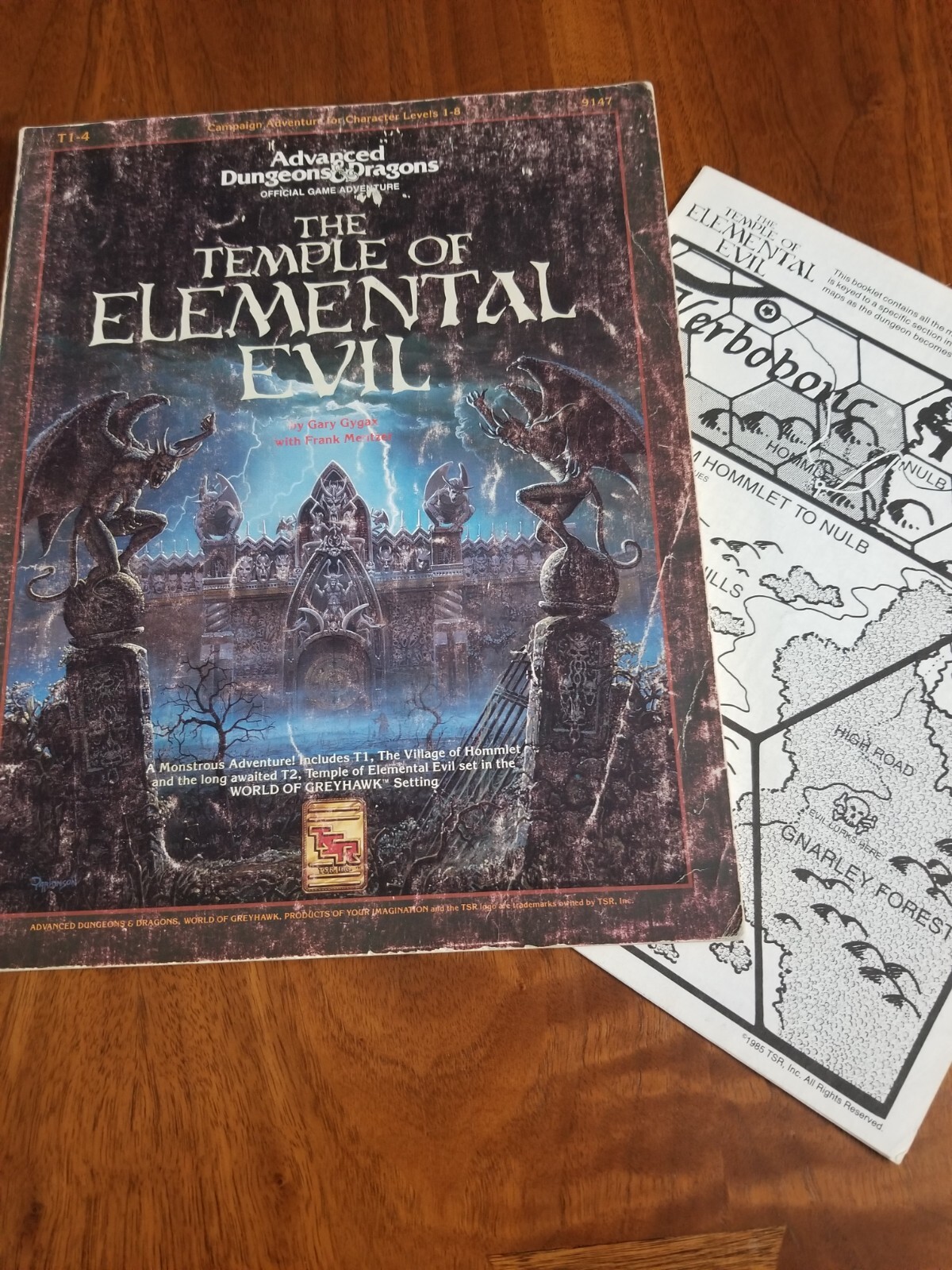 Temple of Elemental Evil T1-4 w/ Map - AD&D 1st Edition Super Module ...
