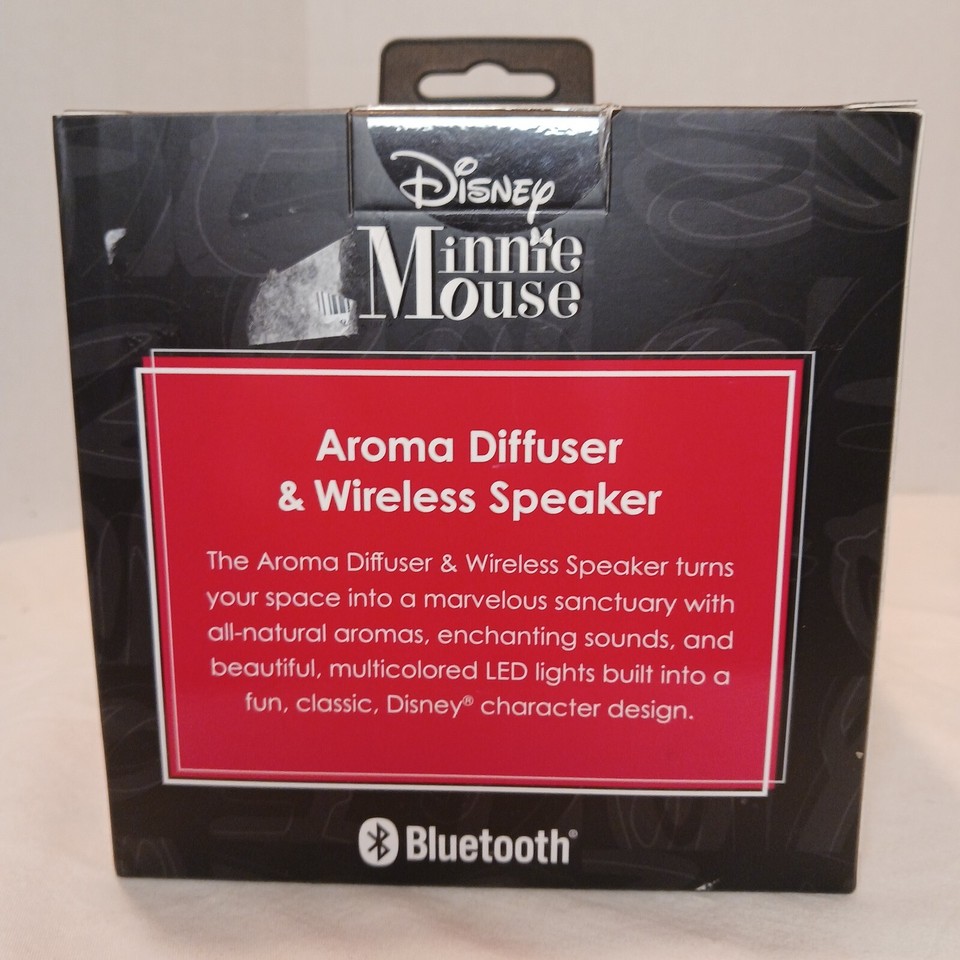 Disney Bluetooth MINNIE MOUSE Aroma Diffuser Wireless Speaker Essential ...