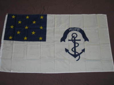 3x5 Rhode Island Regiment Flag Revolutionary War Continental Army ...