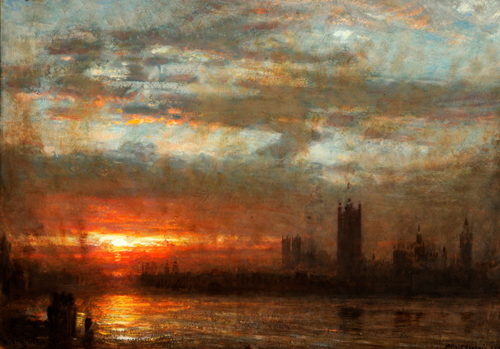 Jmw Turner Sunset Coastal View At Sunset With Fishing Boat Returning