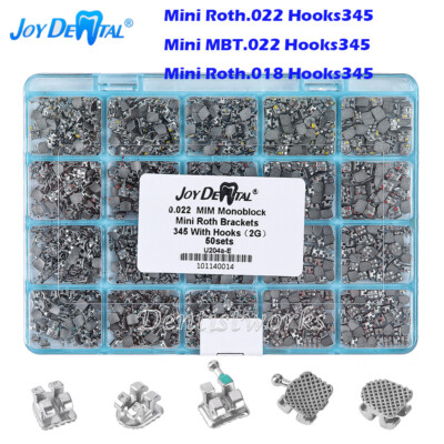 50set/1000pcs Dental Orthodontic Mini Brackets MBT/Roth.018/.022 ...