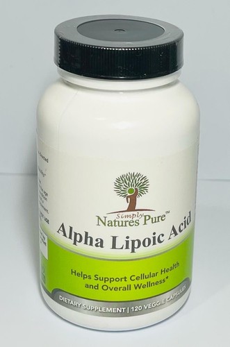 Simply Natures Pure Alpha Lipoic Acid 600Mg 120 Veggie Caps | eBay