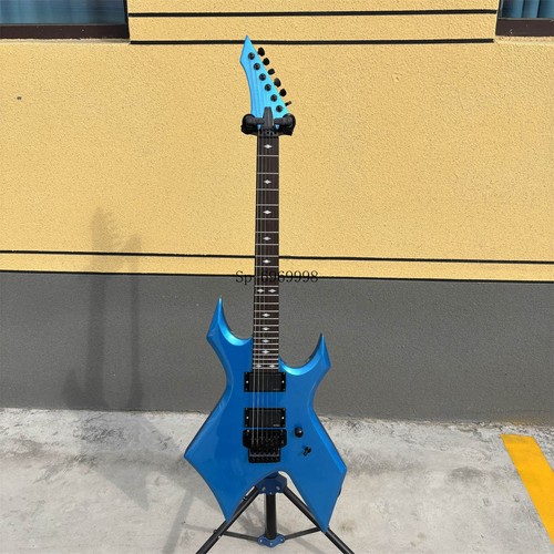 Metallic Blue Warlock Extreme Solid 6 String Electric Guitar FR Bridge ...