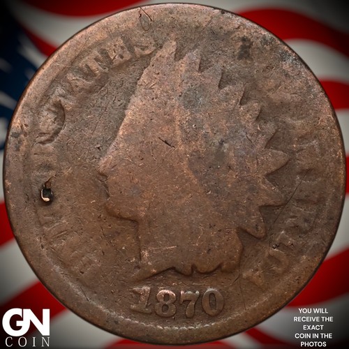 1870 Indian Head Cent Penny A7950 | eBay
