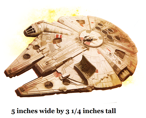 6 Styles Millenium Falcon Decal Han Solo Ship Peel Stick Wall Sticker ...