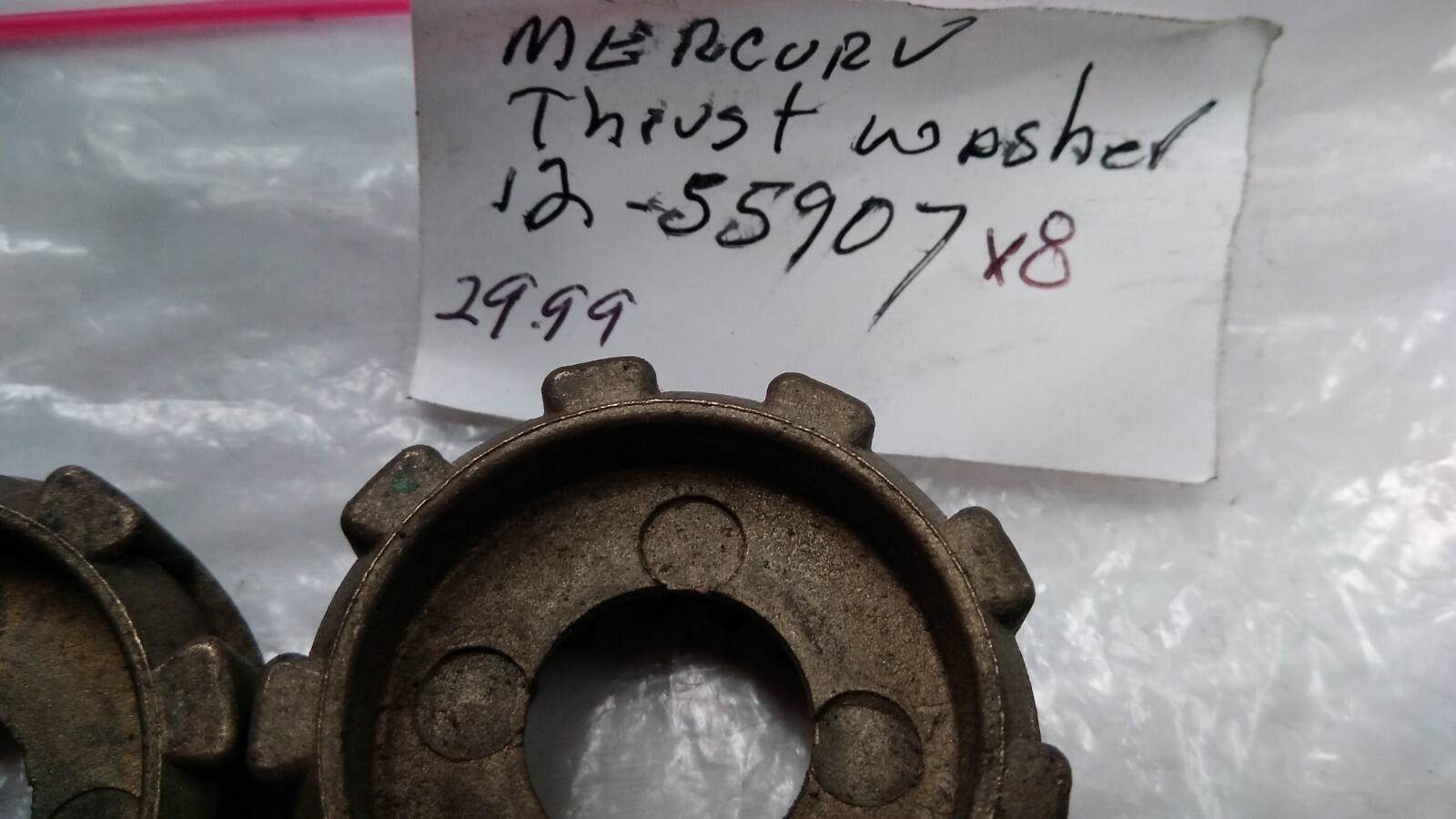 8 New OEM Quicksilver Mercury Outboard Notched Thrust Washers 12-55907 ...