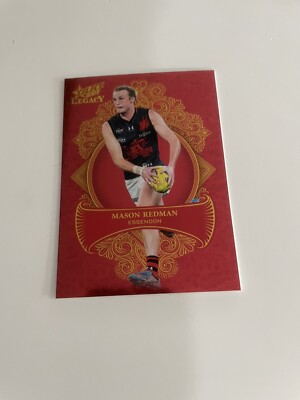 2023 SELECT LEGACY PLUS LP49 MASON REDMAN ESSENDON BOMBERS #143/425 ...