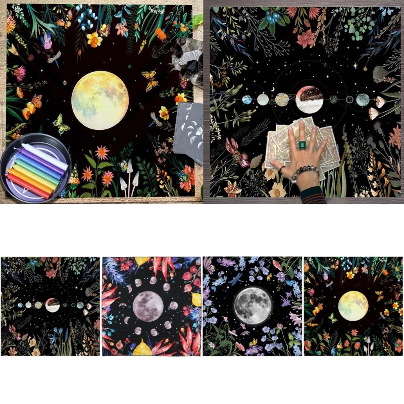 Square Flannelette Tarot Altar Cloth Board Game Pad Astrological Pad ...