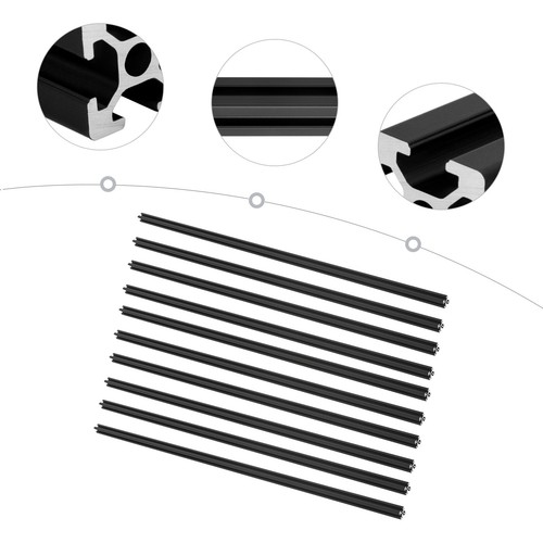 10 Pack Set 2020 Black T-Slot Aluminum Extrusion For CNC 3D Printer ...