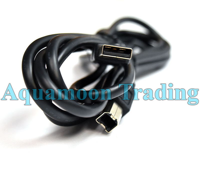 New Black USB-A Male/USB-B Male USB 2 Cable 6ft Lexmark Epson Printer ...