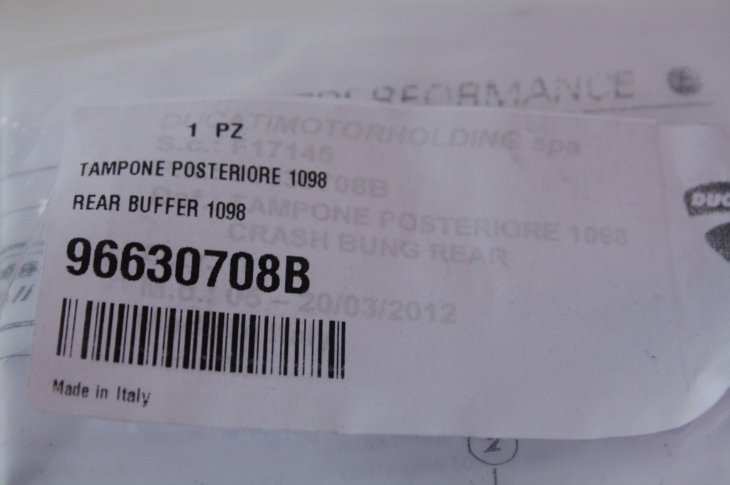 Buffer Protection Swingarm Rear For Ducati MTS 1200/1098/1198 Code ...