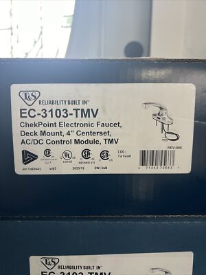 T&S Brass EC-3103-TMV Checkpoint Electronic Faucet | eBay