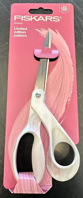 Fiskars Limited Edition Pattern Scissors 8" Light Grey/Purple Design ...