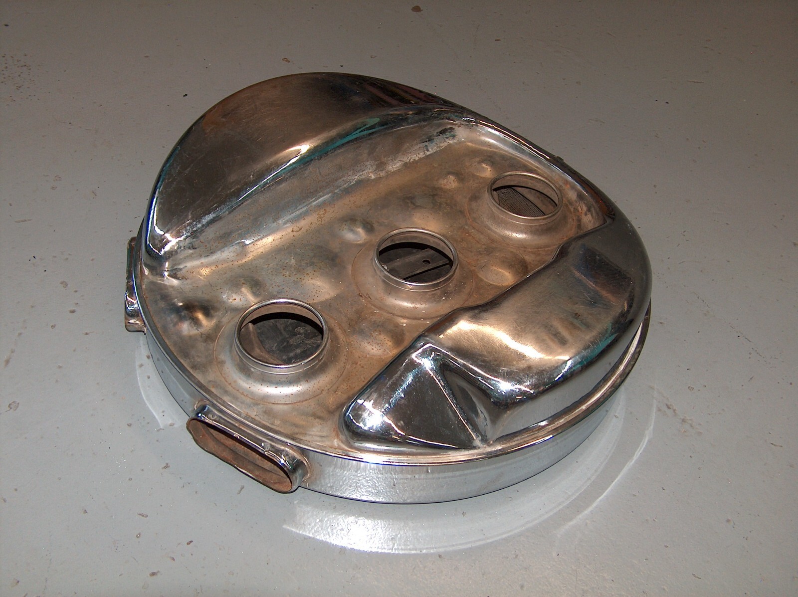 1958 Pontiac Olds 3x2 Tripower Dual Snorkel Air Cleaner Filter Modified ...