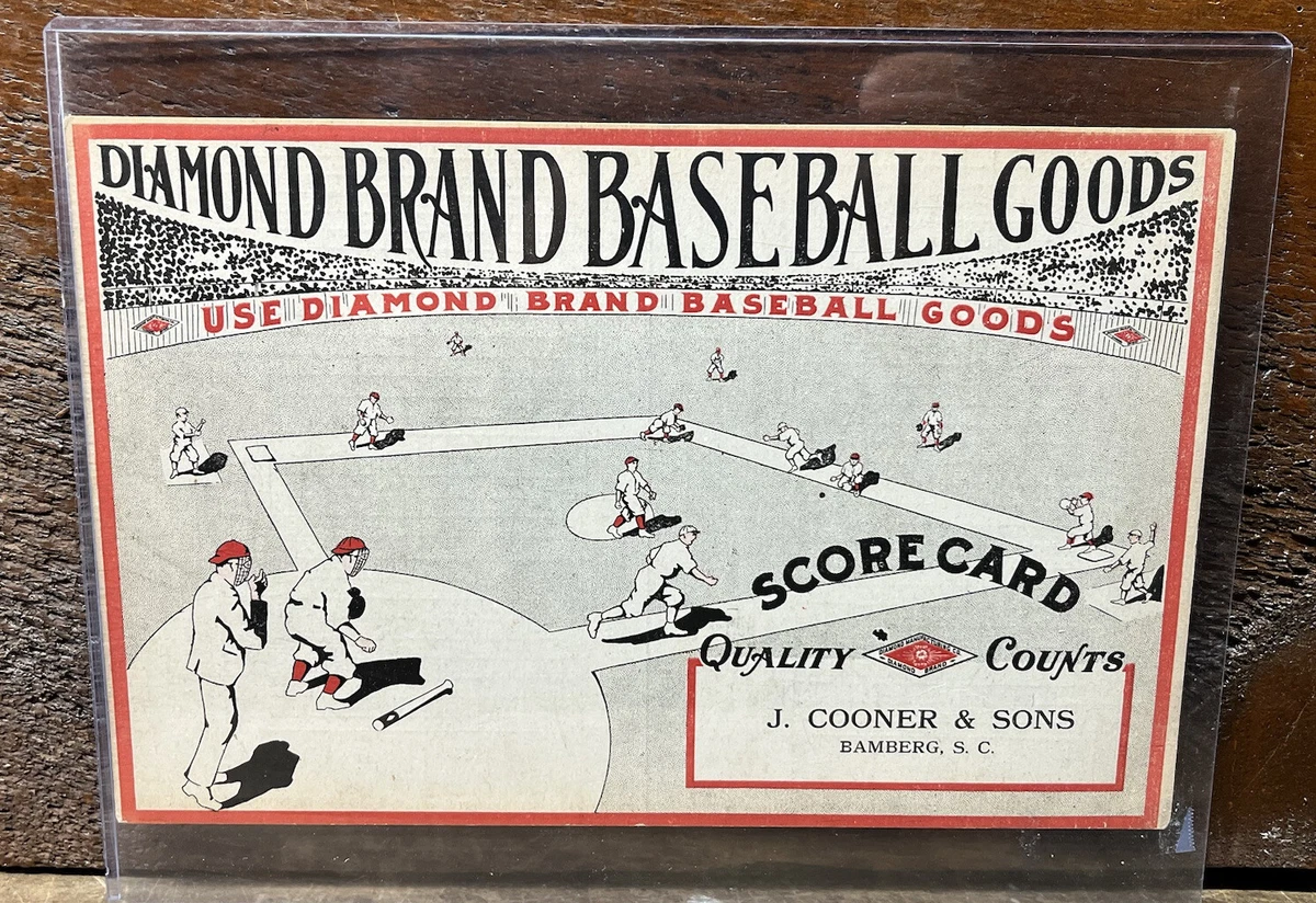 Baseball Scorecard Diamond