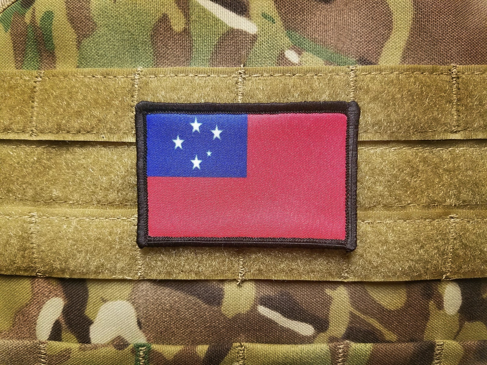 SAMOA Samoan Flag 2x3" Hook Backed Tactical Patch Oceania Upolu Savai'i | eBay