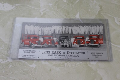 VINTAGE UNUSED BLOTTER FROM JENS RASK DECORATOR CHICAGO | eBay